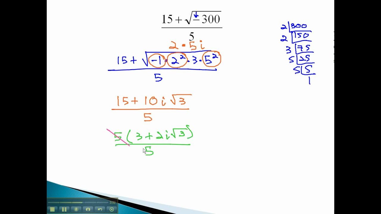 Complex Numbers Square Roots Of Negatives YouTube Complex Numbers Square Roots Of Negatives YouTube