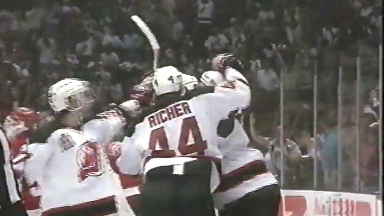 Bobby Holik Goal - Game 3, 1995 Stanley Cup Final Devils vs. Red Wings ...