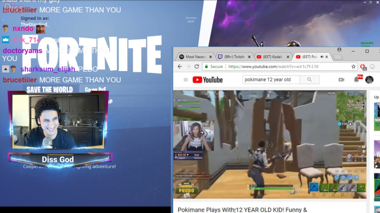 Diss God Reacts to Pokimane's 12 Year Old EXTREMELY DISGUSTING ON ...