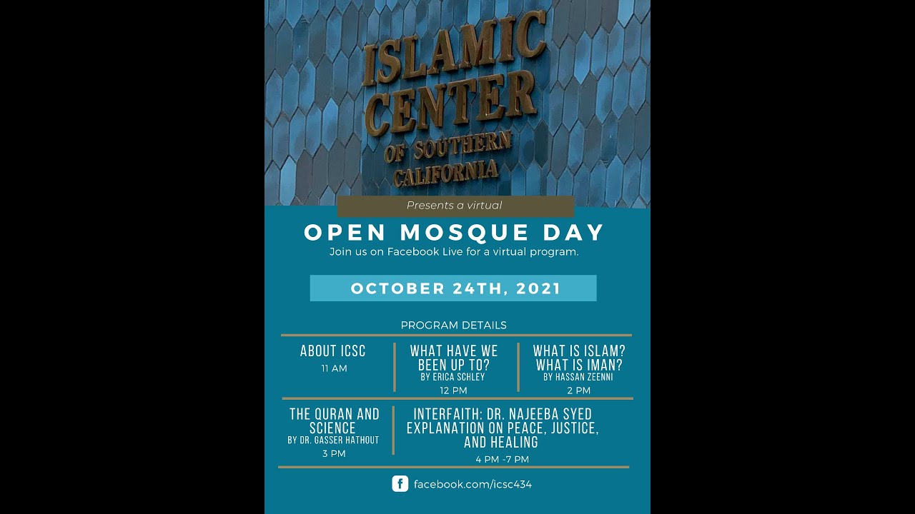 Open Mosque Day 2021 Part 1: Interfaith Peace, Justice, and Healing ...