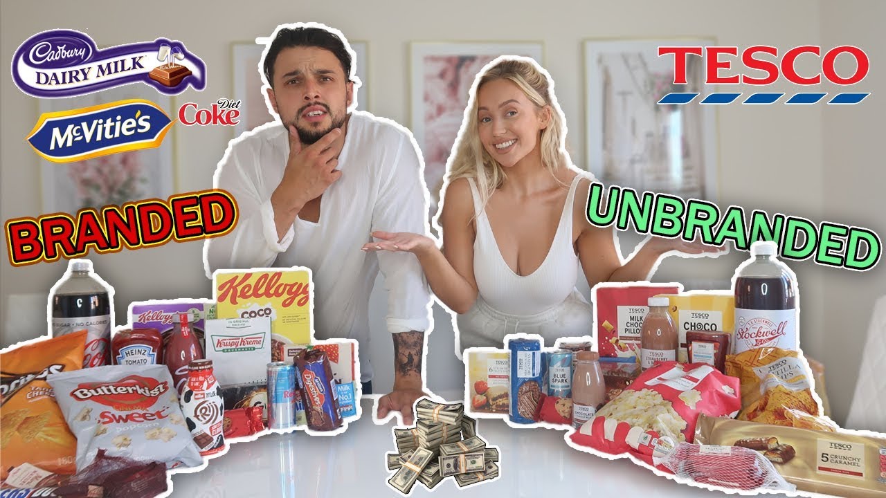 BRANDED vs UNBRANDED FOOD CHALLENGE | £100 CASH PRIZE! - YouTube