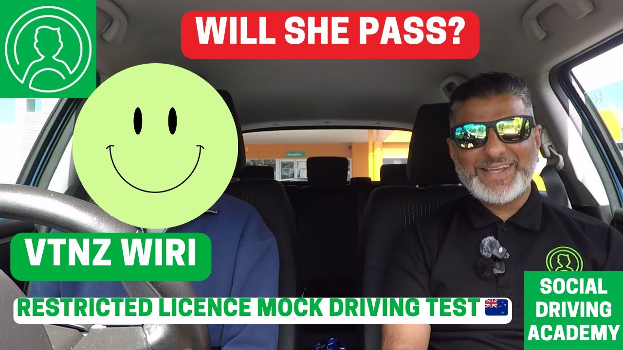 Restricted Mock Driving Test | VTNZ Wiri Route 🚗 Blind Spots, Reverse ...