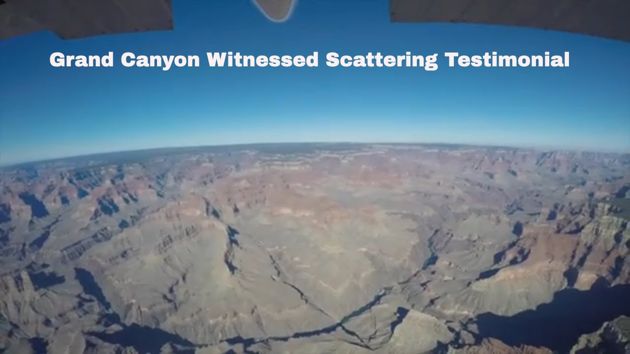 Cremation Ash scattering by airplane over the Grand Canyon- 2019 - YouTube