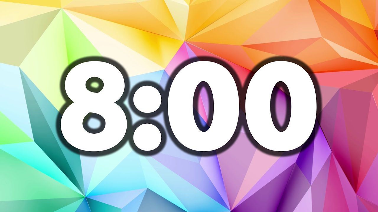 Countdown Timer For 8 Minutes - YouTube