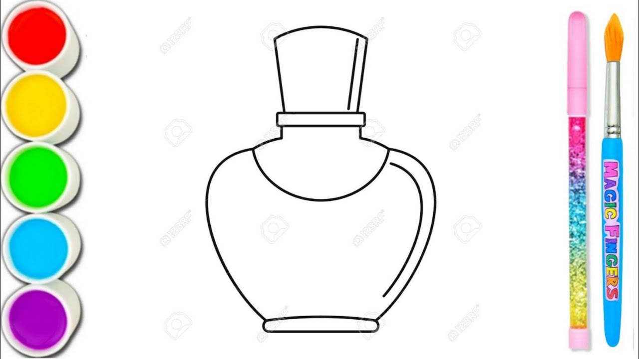 Perfume girl Drawing, Painting & Coloring For Kids and Toddlers_ Child ...