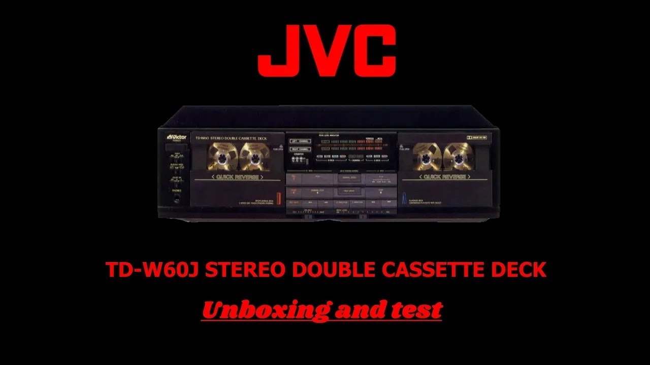 1986 JVC TD-W60 unboxing and test - YouTube