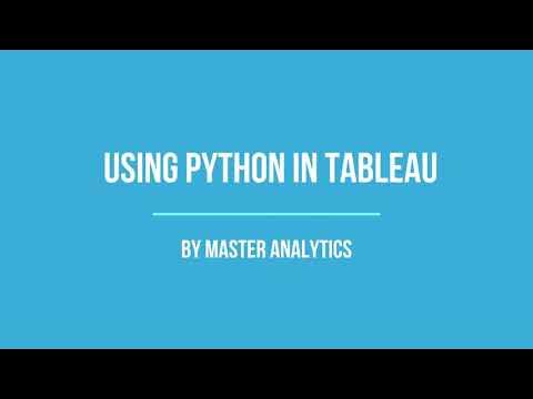 Using Python in Tableau - YouTube