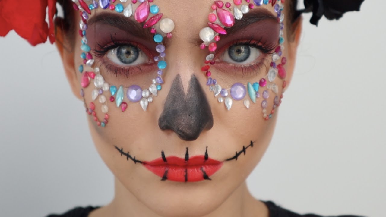 La Catrina Makeup Tutorial | Halloween 👻 l Kaja Karba - YouTube