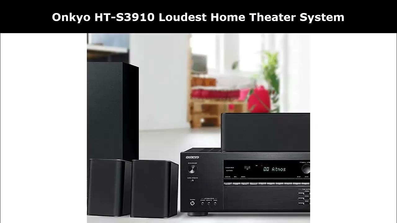 Onkyo HT-S3910 Loudest Home Theater System - YouTube