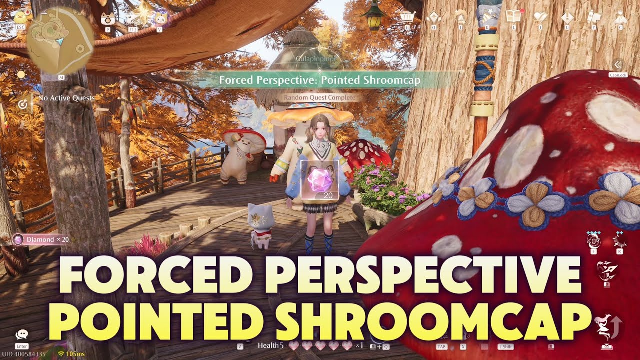 Forced Perspective Pointed Shroomcap | Infinity Nikki - YouTube