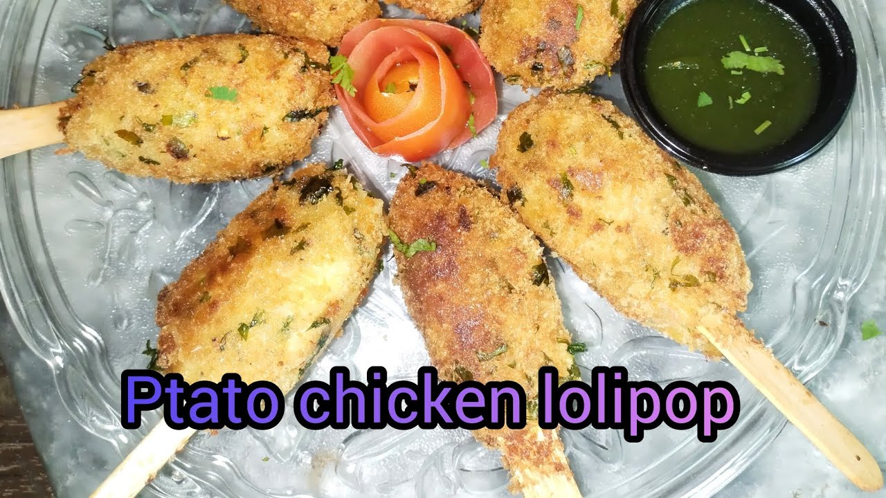 Ptato chicken lollipop|ptato lolipop bnne ka trika|Crispy ptato lolipop ...