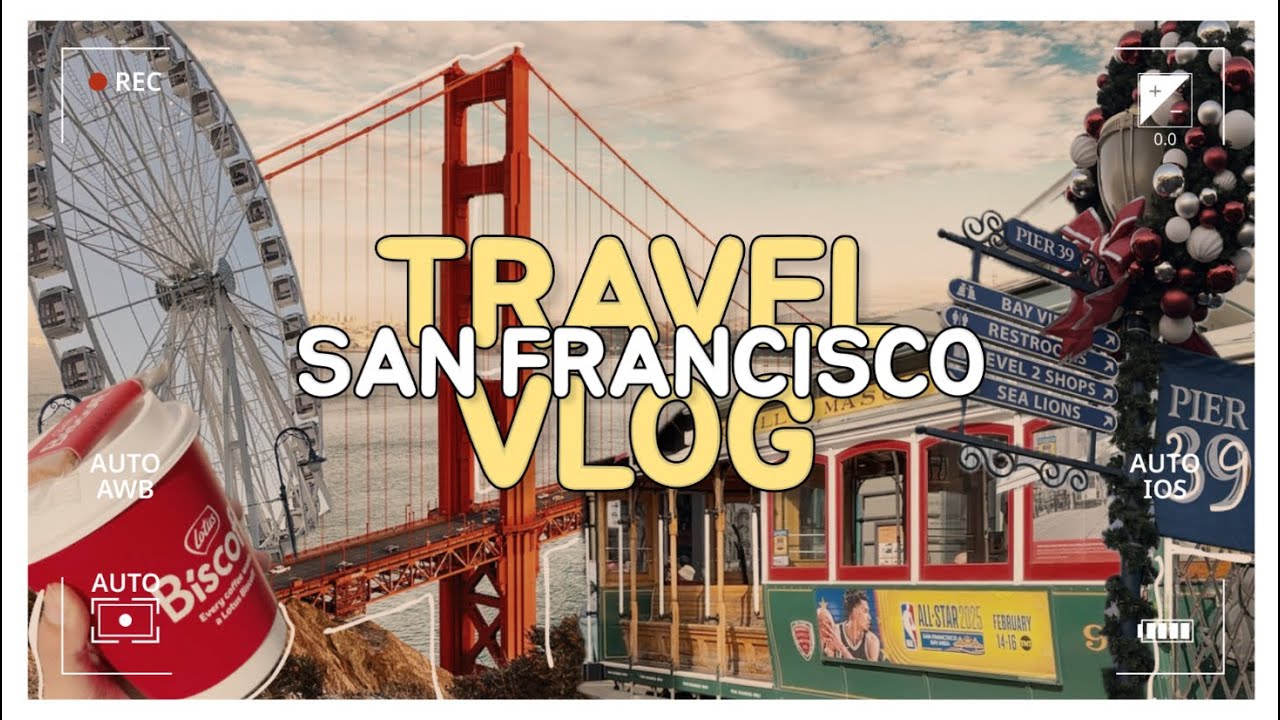 San Francisco vlog 💌 | Day trip and exploring the golden gate bridge ...