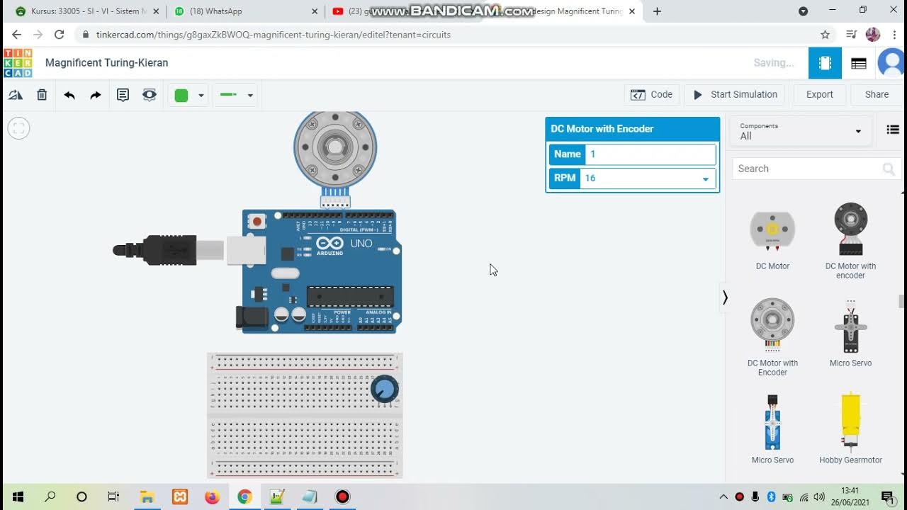 Simulasi Motor Stepper menggunakan Tinkercad - YouTube