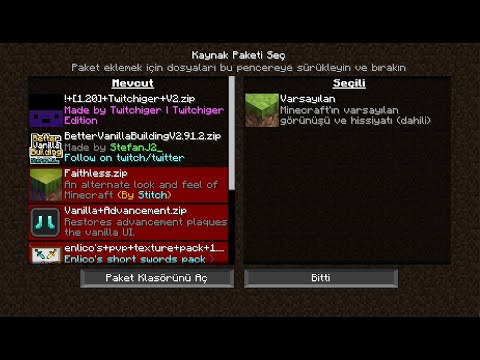 Texture / Resource Pack ( Kaynak Paketi ) Nasıl Yüklenir LEGACY LAUNCHER
