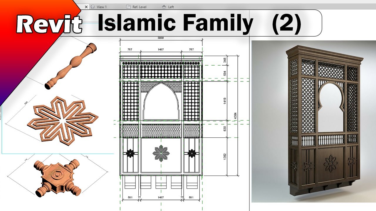 Revit Mashrbia Family P2 (silent videoTutorial ) - YouTube