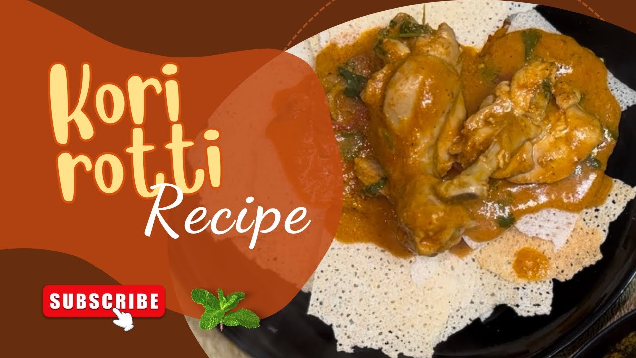 Authentic Mangalore Kori Rotti | Crispy Rice Rotti with Spicy Chicken ...