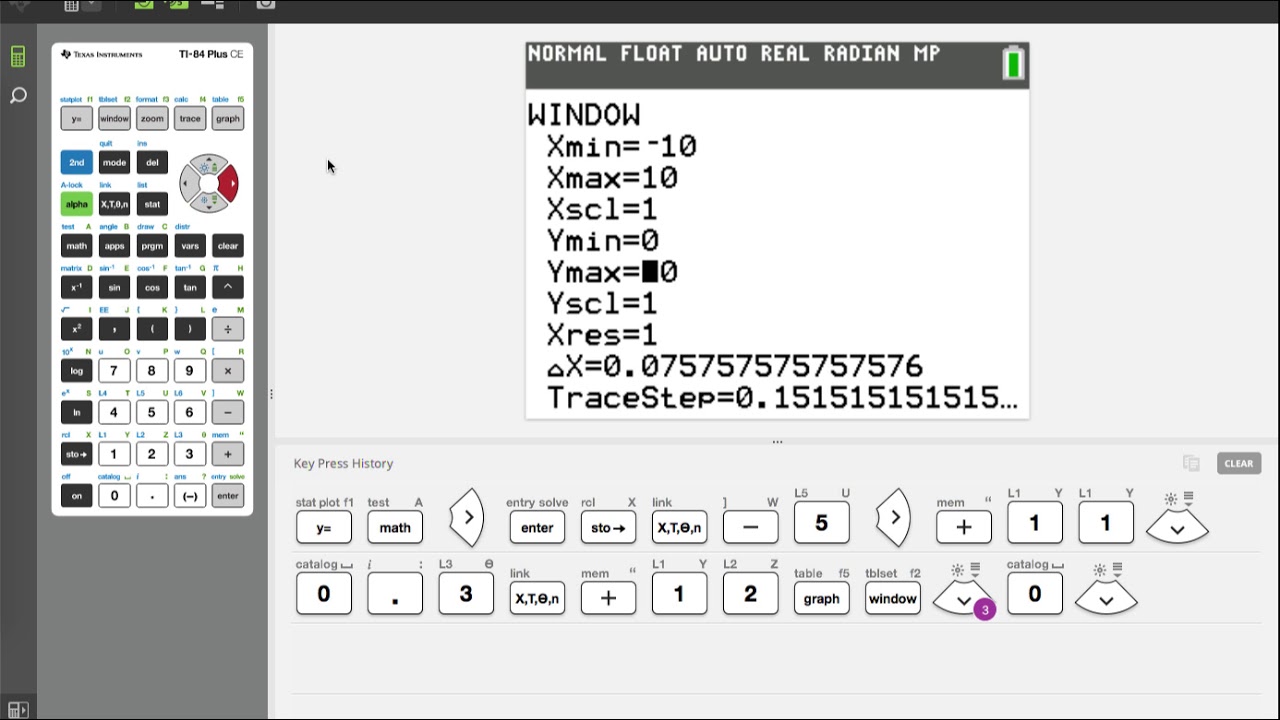 Window Settings On The TI 84 YouTube