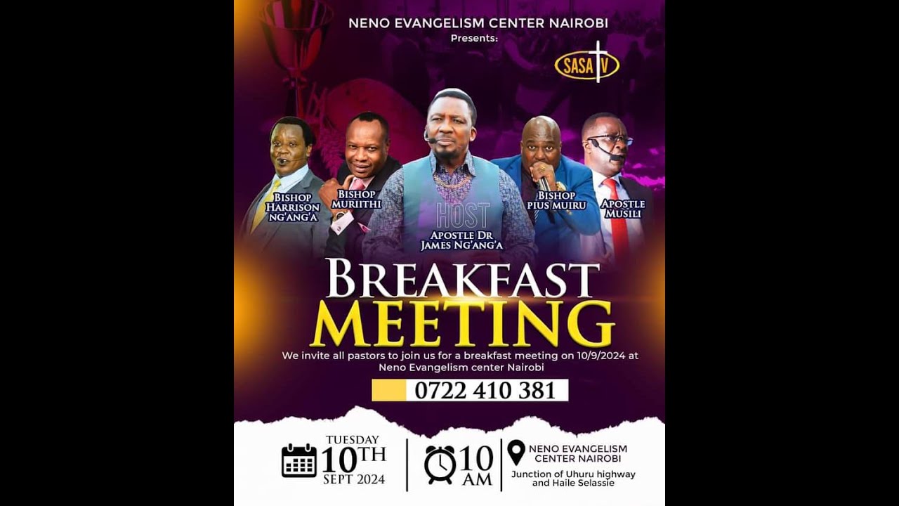 PASTORS BREAKFAST MEETING/ Apostle Francis Musili. - YouTube