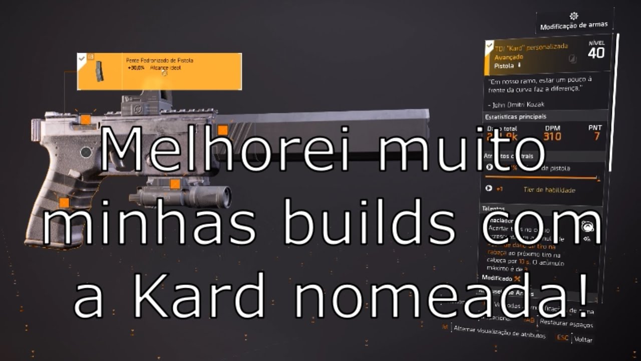 The Division 2 - Pistola Nomeada Kard (+1 Tier de Habilidade) - YouTube