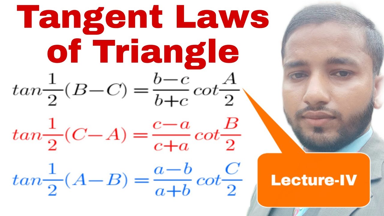 Tangent Laws of Triangle - YouTube