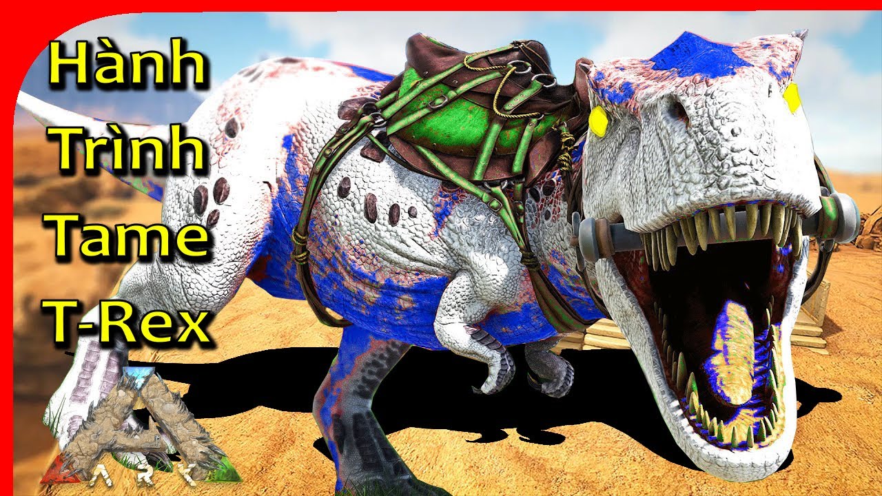 | ARK 100 NGÀY SINH TỒN | THUẦN HÓA T-Rex và WYVERN LIGHTNING ĐÃ LỚN ...