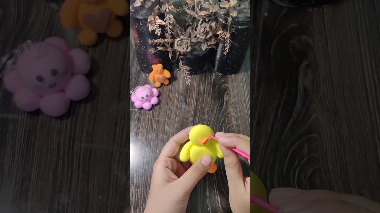 Cute Clay Chick Making 🐥 ️ #easytutorial #youtubeshorts #trending ...