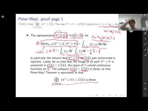 Representation theory of compact groups and Peter-Weyl Theorem (5/20) - YouTube