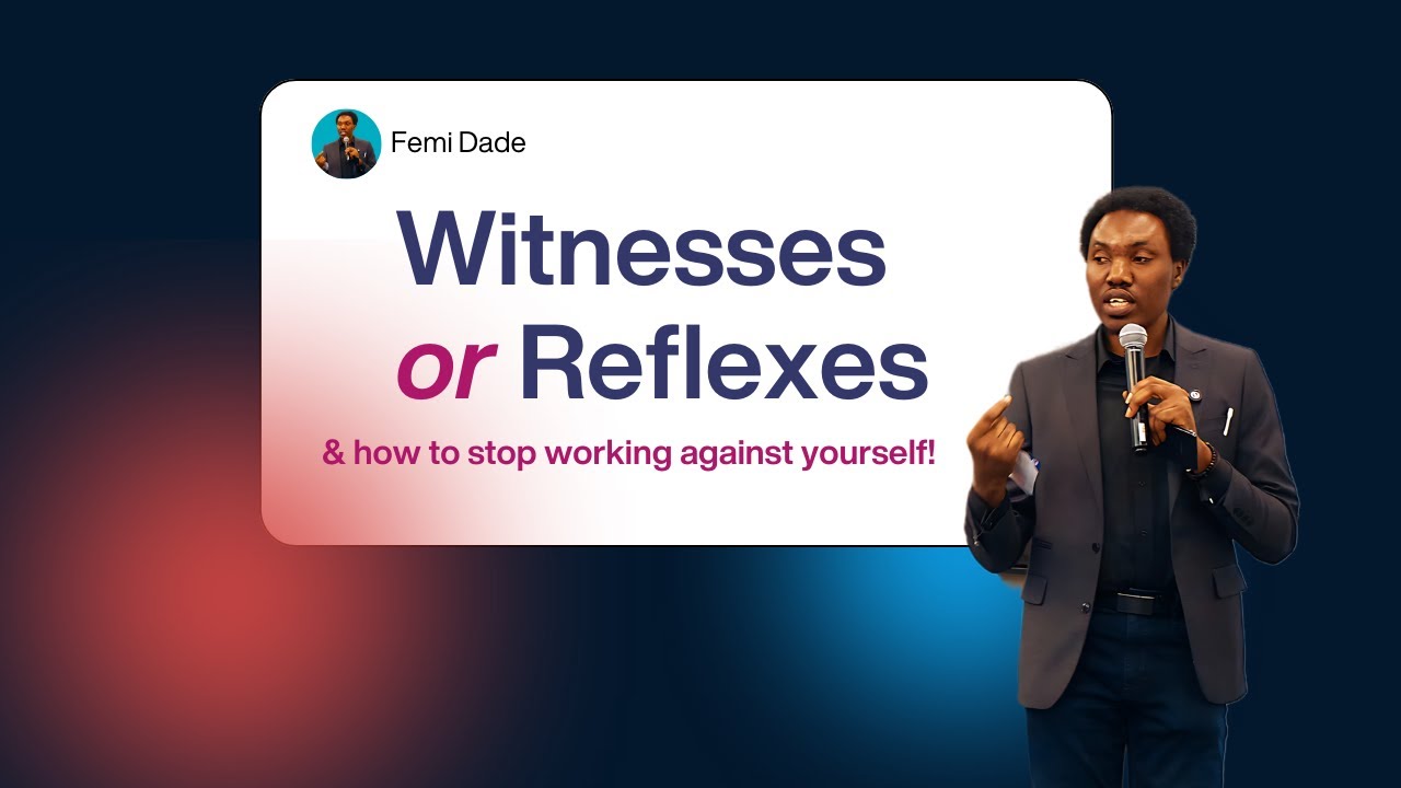 Witnesses or Reflexes | And how to avoid working against yourself - YouTube