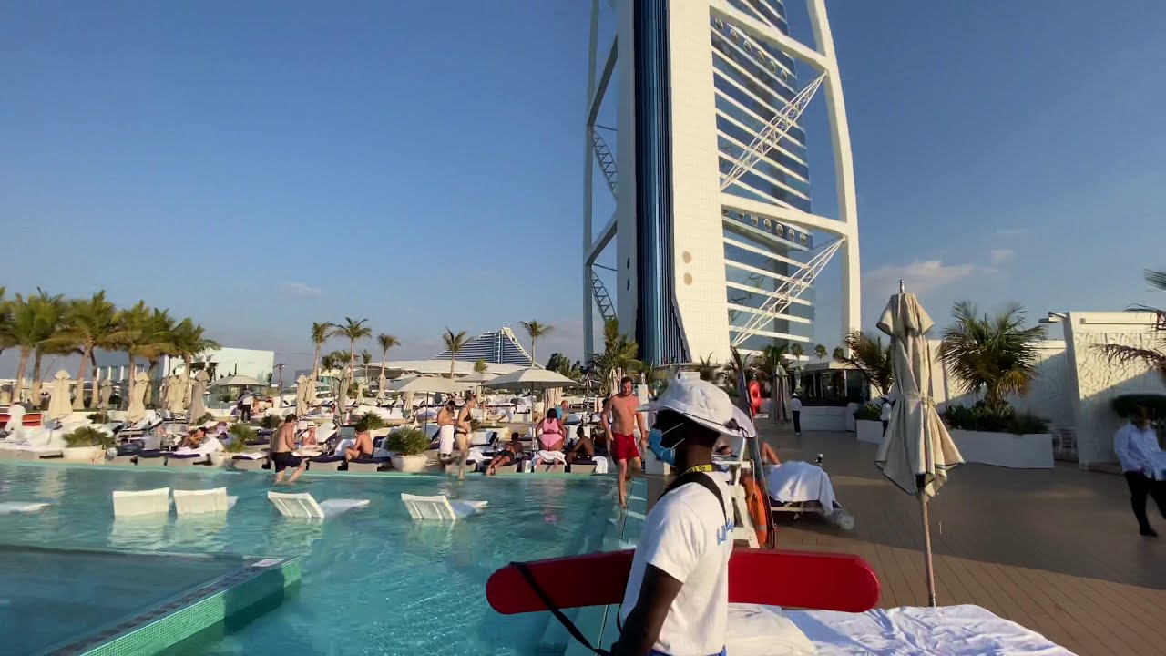 #Dubai Terrace Burj Al Arab with infinity trendy pool in SAL Beach Club ...