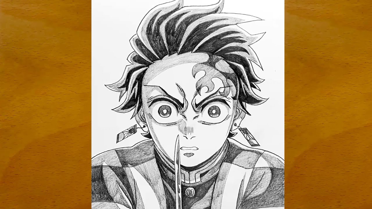How to Draw Tanjiro Kamado from Demon Slayer || Infinite Castle Scene ...