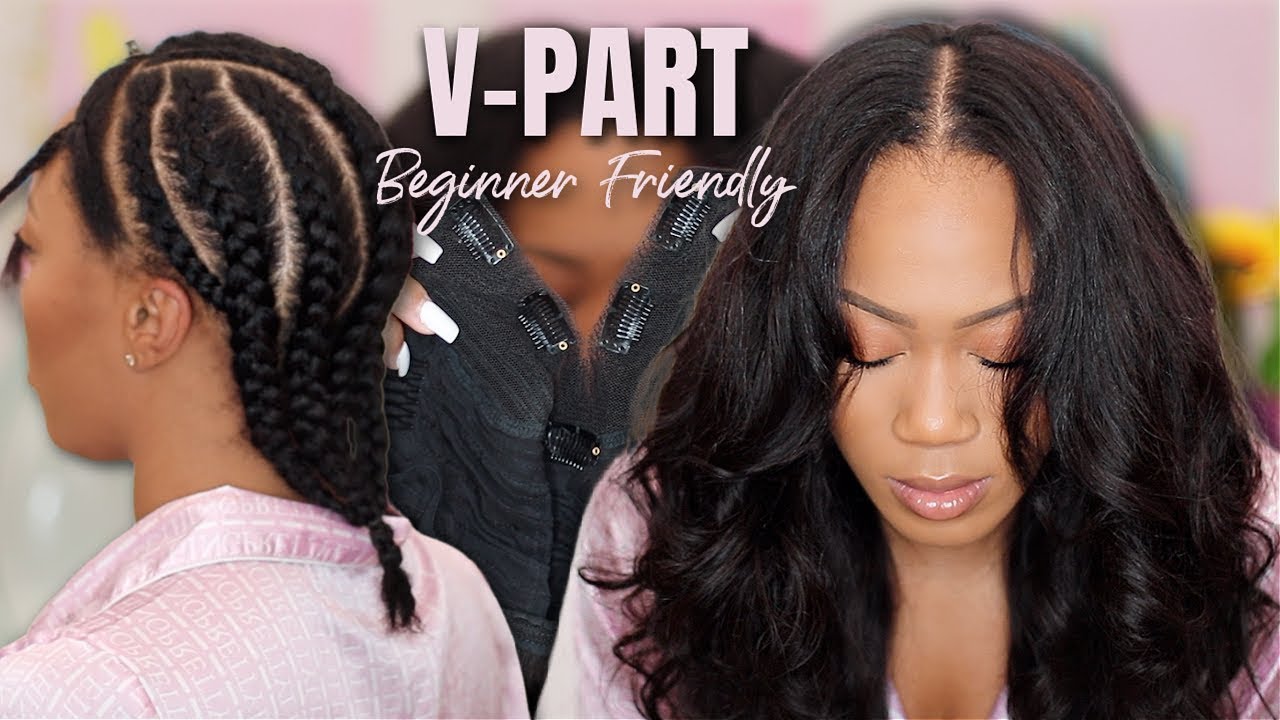 Natural V part wig beginner friendly tutorial | BeautyForever Hair ...