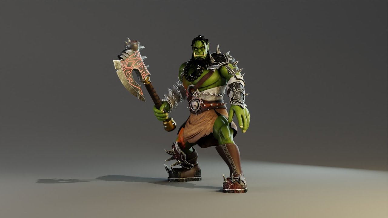 War Orc Blender - YouTube