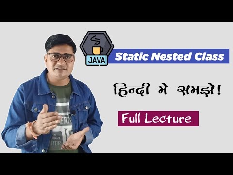 Static nested class in Java | Static nested class example (Hindi/Urdu ...