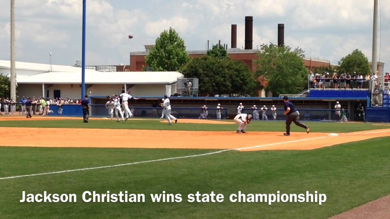 Final out as Jackson Christian wins state baseball title - YouTube