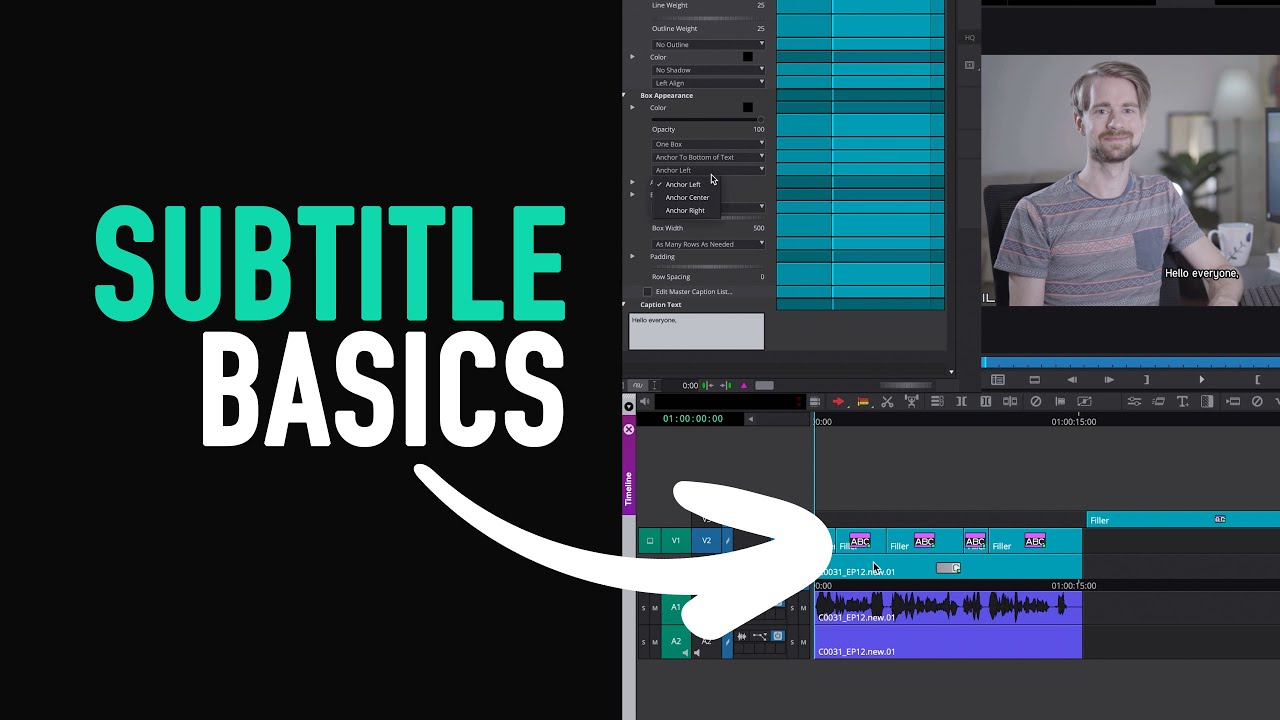 Avid Crash Course: How to create Subtitles (SubCap) - Avid Media ...