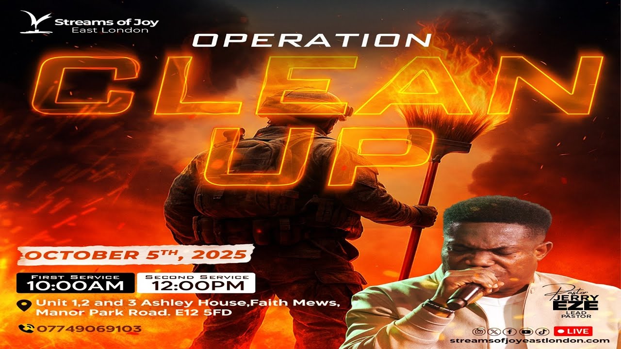 OPERATION CLEAN UP || SUNDAY SERVICE || 5TH OCTOBER 2025 - YouTube