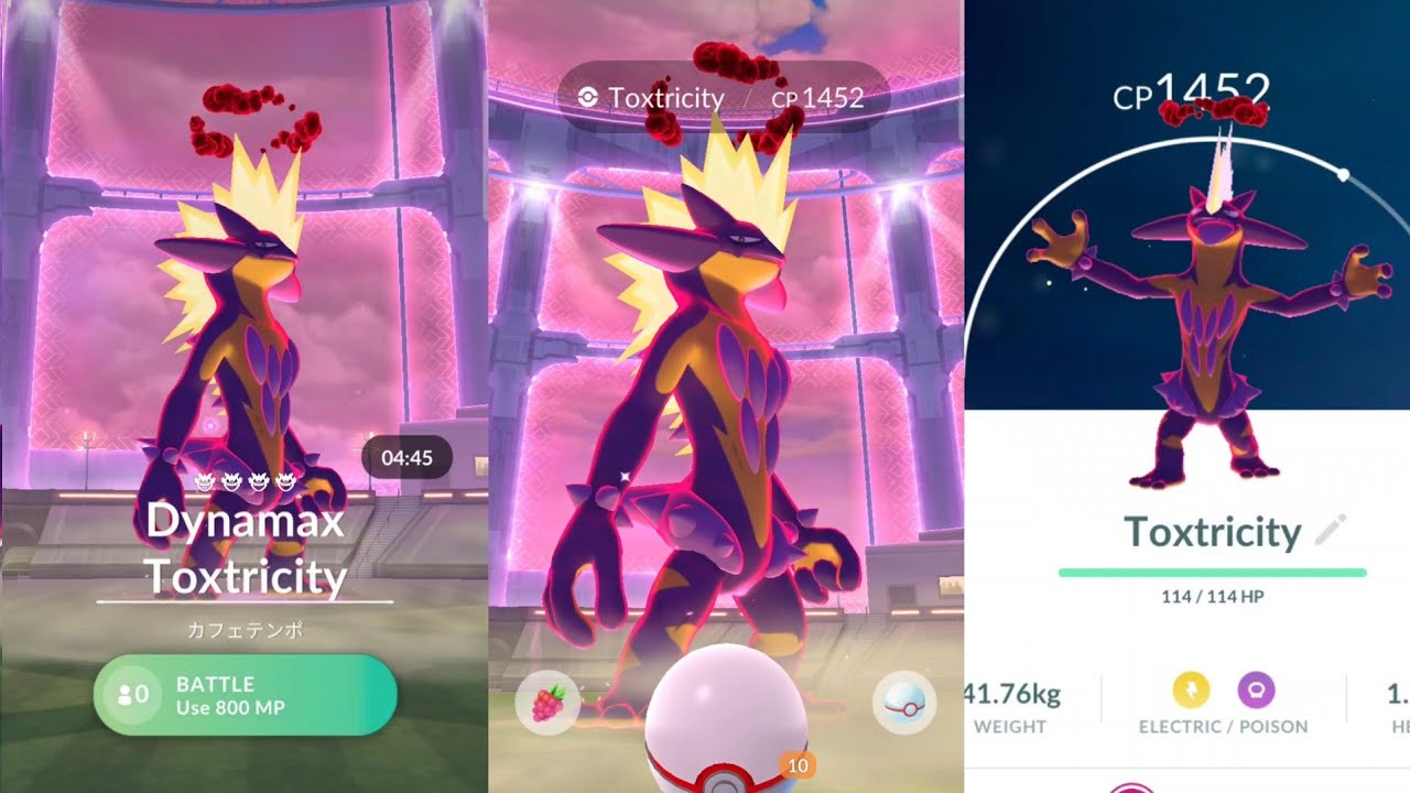 First Ever Dynamax Toxtricity Raid in #pokemongo - YouTube