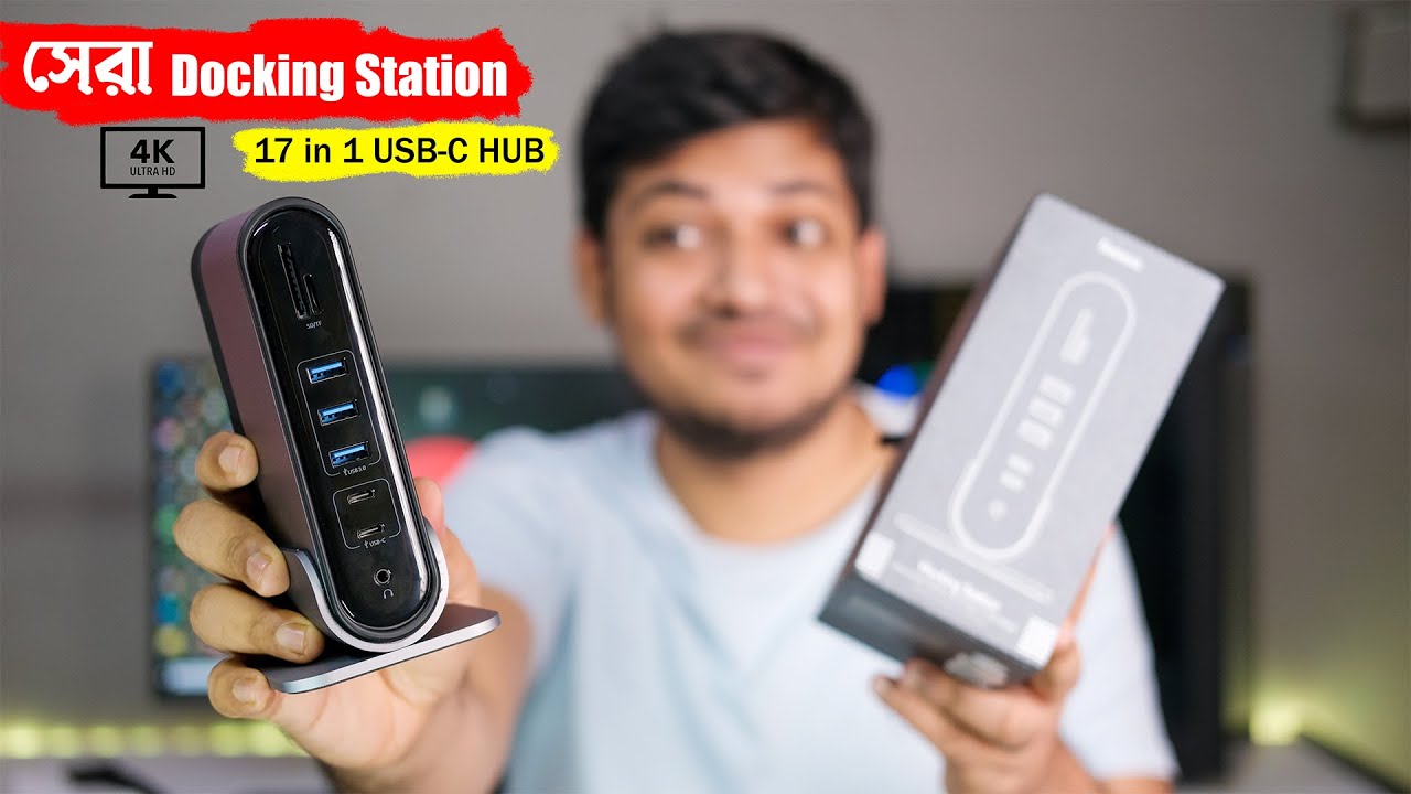 Baseus 17 in 1 USB C HUB Docking Station with Power Adapter 4K Working ...