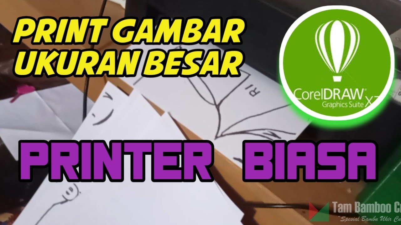 [40×50 CM] PRINT GAMBAR UKURAN BESAR DENGAN PRINTER BIASA - YouTube