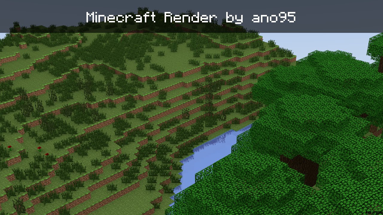 [Minecraft 3D Render] Plains Background - YouTube