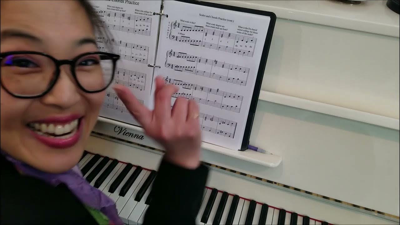 Piano Lesson 128: Scales and Chords Practice (1), from Presto! It's ...