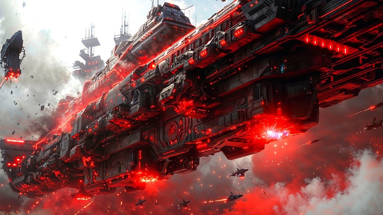 Humans “Impossible” Super Heavy Warship Stuns Galactic Empire - YouTube