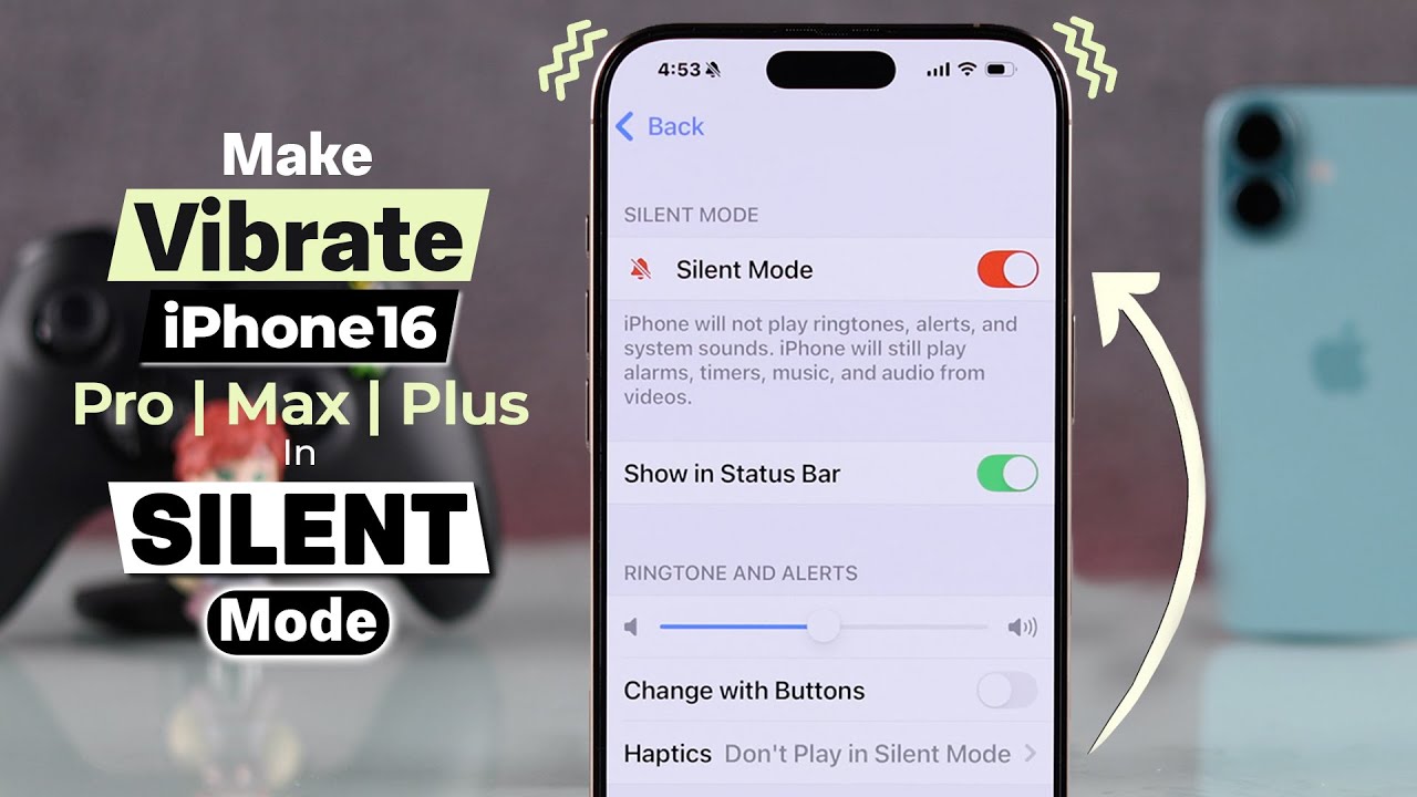 iPhone 16 Pro Max/Plus: How to Make iPhone Vibrate in Silent Mode! - YouTube
