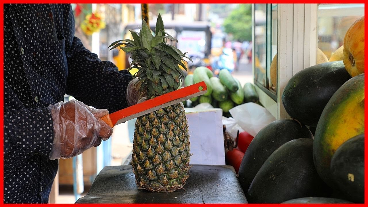 FRUIT NINJA of FRUITS | Amazing Fruits Cutting Skills | Indian Street ...
