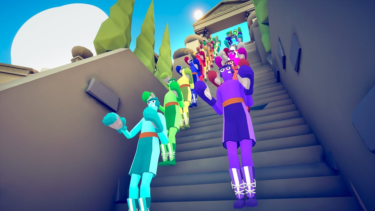 BATTLE ROYALE OF THE STAIRS 🤜🤛 | Totally Accurate Battle Simulator TABS - YouTube