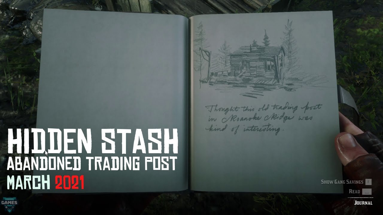 Red Dead Redemption 2 - HIDDEN STASH in The Abandoned Trading Post ...