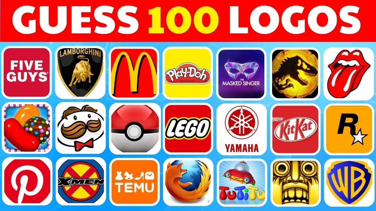🎯Guess the Logo in 3 Seconds | Can You Name All 100 Logos? 🎯 - YouTube
