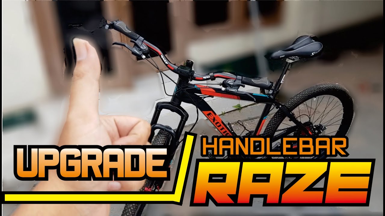 UPGRADE STANG / HANDLEBAR SEPEDA MTB OVERSIZE RAZE I MTB MOUNTAIN BIKE ...