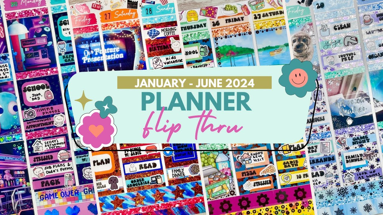 Planner Flip Thru: January - June 2024 - YouTube
