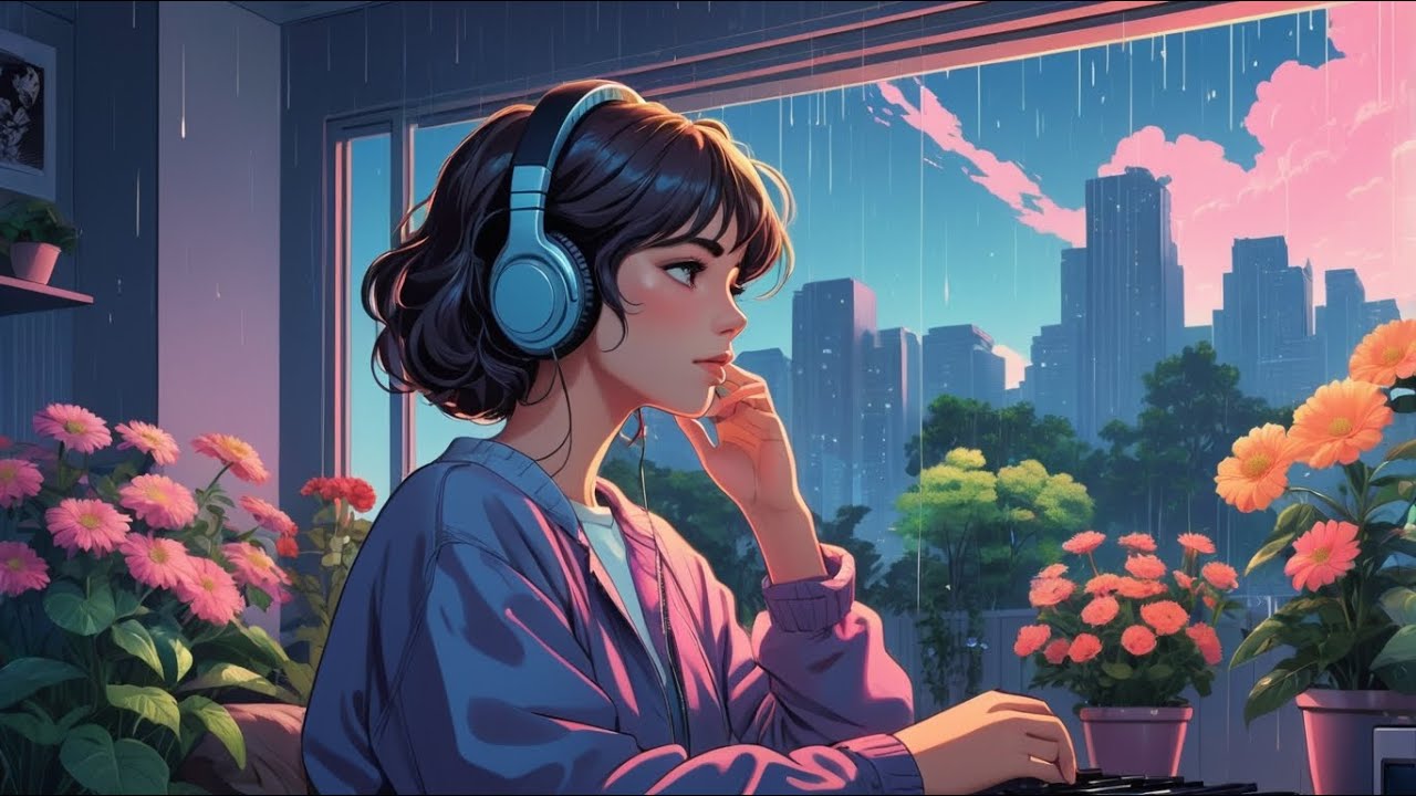 Feel Good Lo Fi Beats + Raining Sound - Music for Study and Relaxation ...